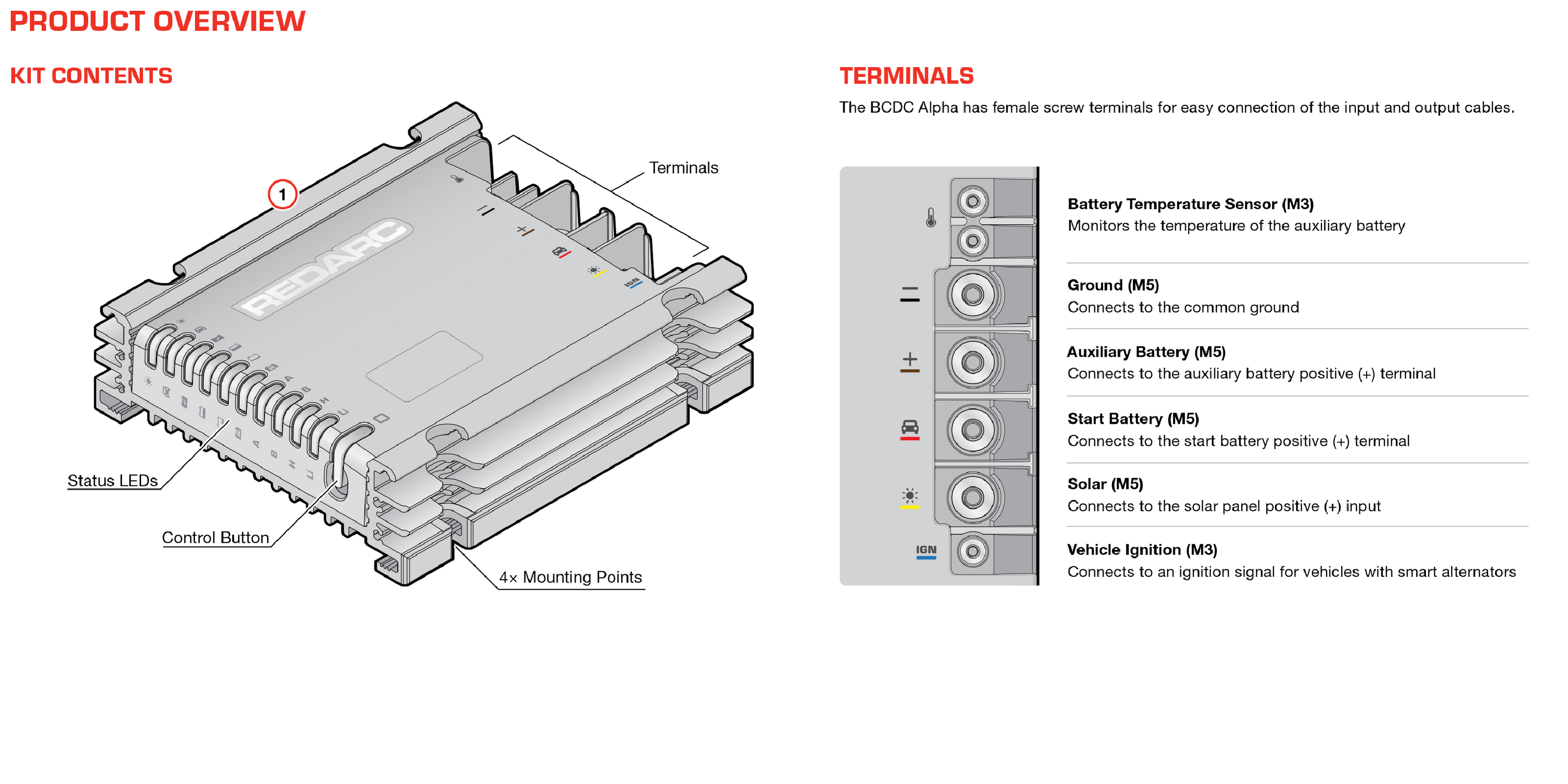 Redarc Alpha 25A DC Battery Charger
